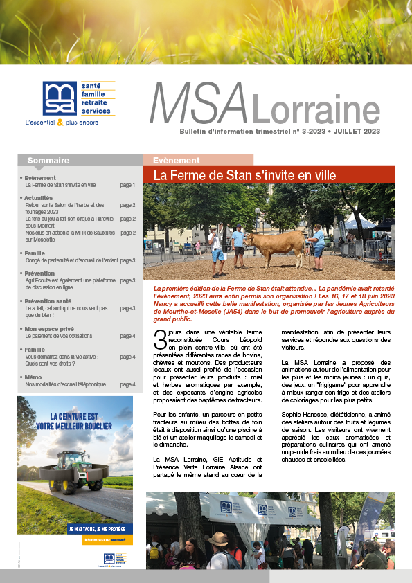 MSA - Mon espace privé - MSA Lorraine